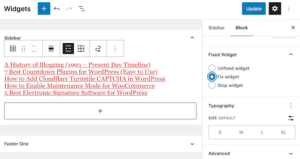 How to Create a Sticky Floating Sidebar Widget in WordPress