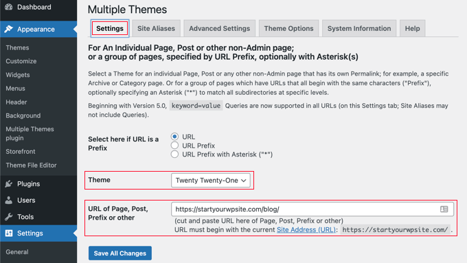 How To Use Multiple Themes For Pages In WordPress