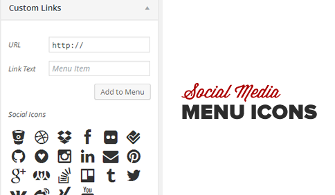 How to Add Social Media Icons to WordPress Menus