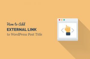 How to Link to External Links from the Post Title in WordPress