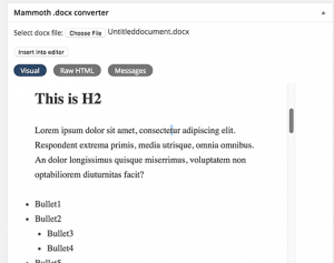How to Import .docx Documents in WordPress
