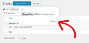 How to Import / Export Your WordPress Gutenberg Blocks (2 Steps)